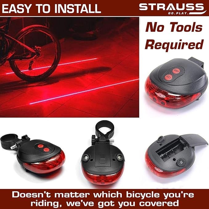 Buy Pack of 5: Ultra Bright Waterproof Bicycle Tail Lights – StraussSport